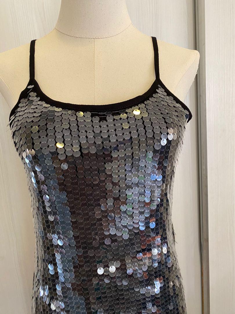 MNG collection sequins dress, Women's Fashion, Muslimah Fashion ...