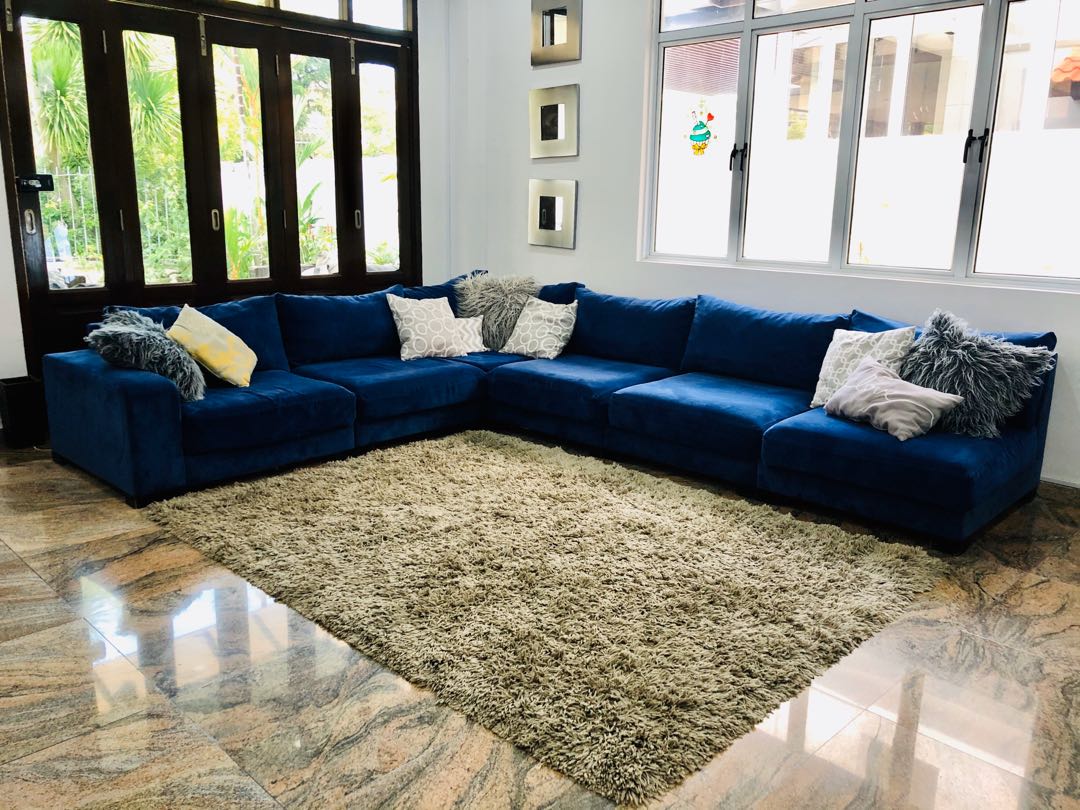 Multi-Configuration 6 Seater Sectional Sofa, Furniture & Home Living ...