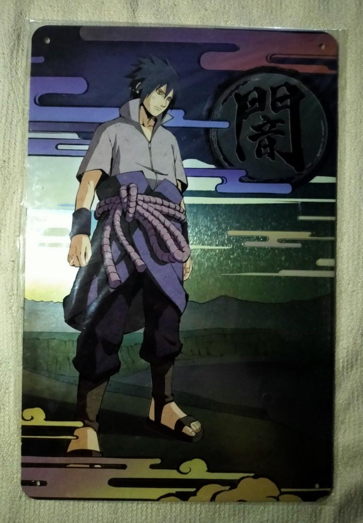 Naruto and Sasuke Metal Plates, Hobbies & Toys, Toys & Games on Carousell