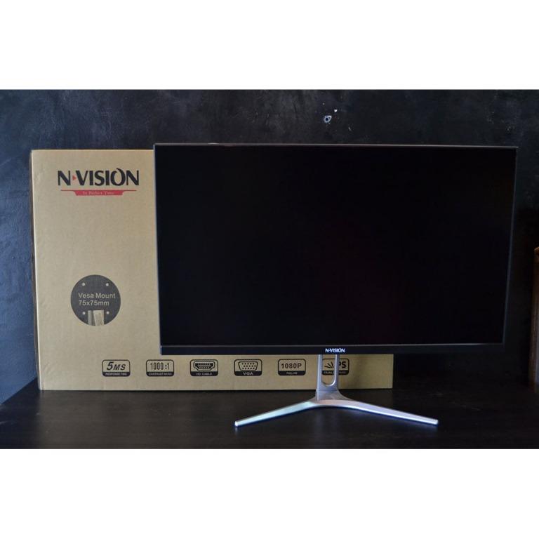 Nvision XC24S 24 inches 75Hz Curve Monitor, 1920 x 1080 FHD Gaming ...