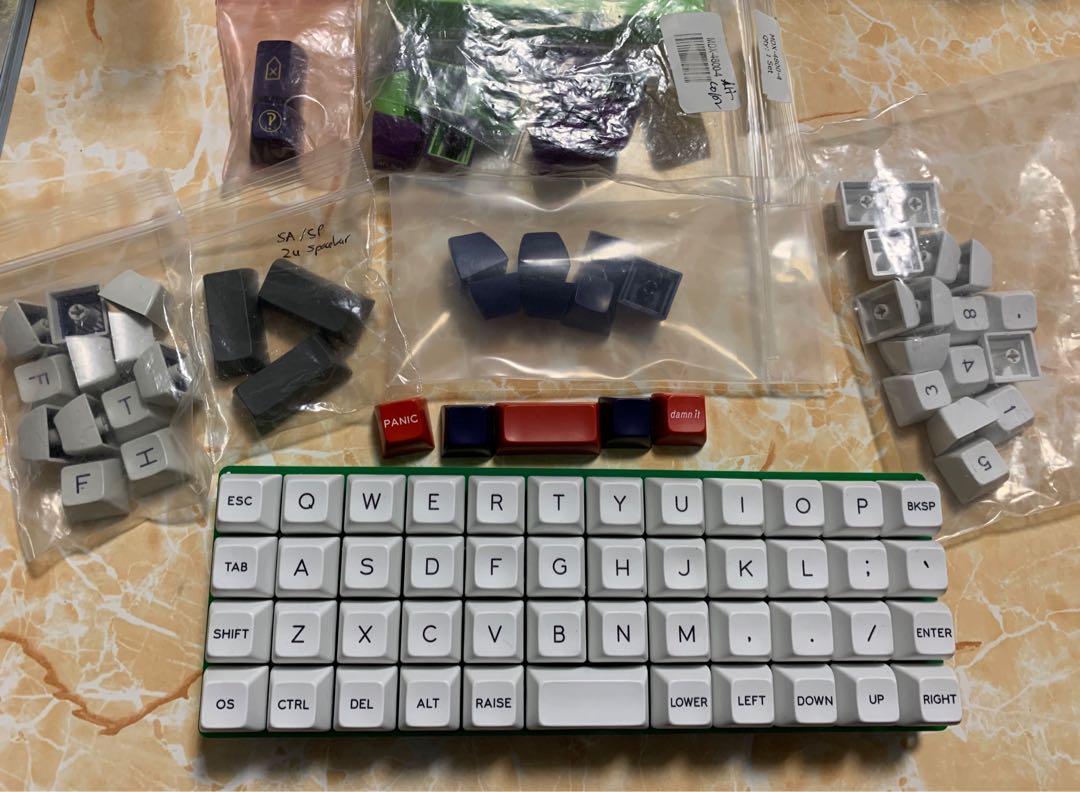 Signature Plastics keycap SA Ice Cap Ortho with text mods, Computers ...