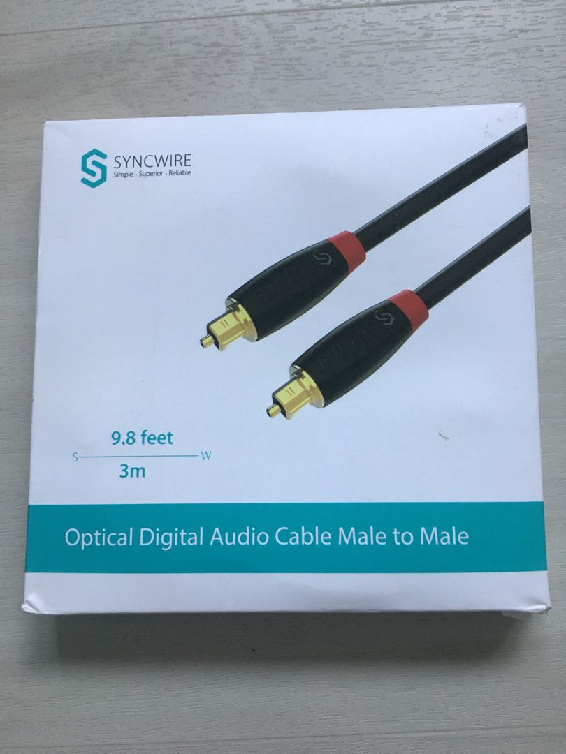 Syncwire 3M Optical Digital Audio Cable Male to Male, Computers & Tech, Parts & Accessories ...