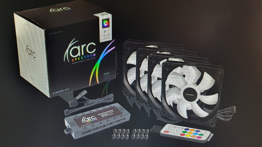 Tecware argb fan x5 with free 1 led strip, Computers & Tech, Parts ...