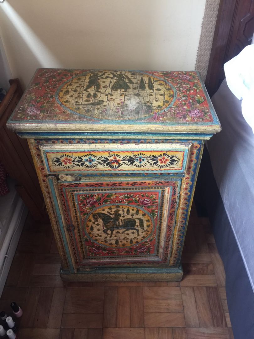 Vintage Painted Indian Side Table For Sale 18k, Furniture & Home Living ...