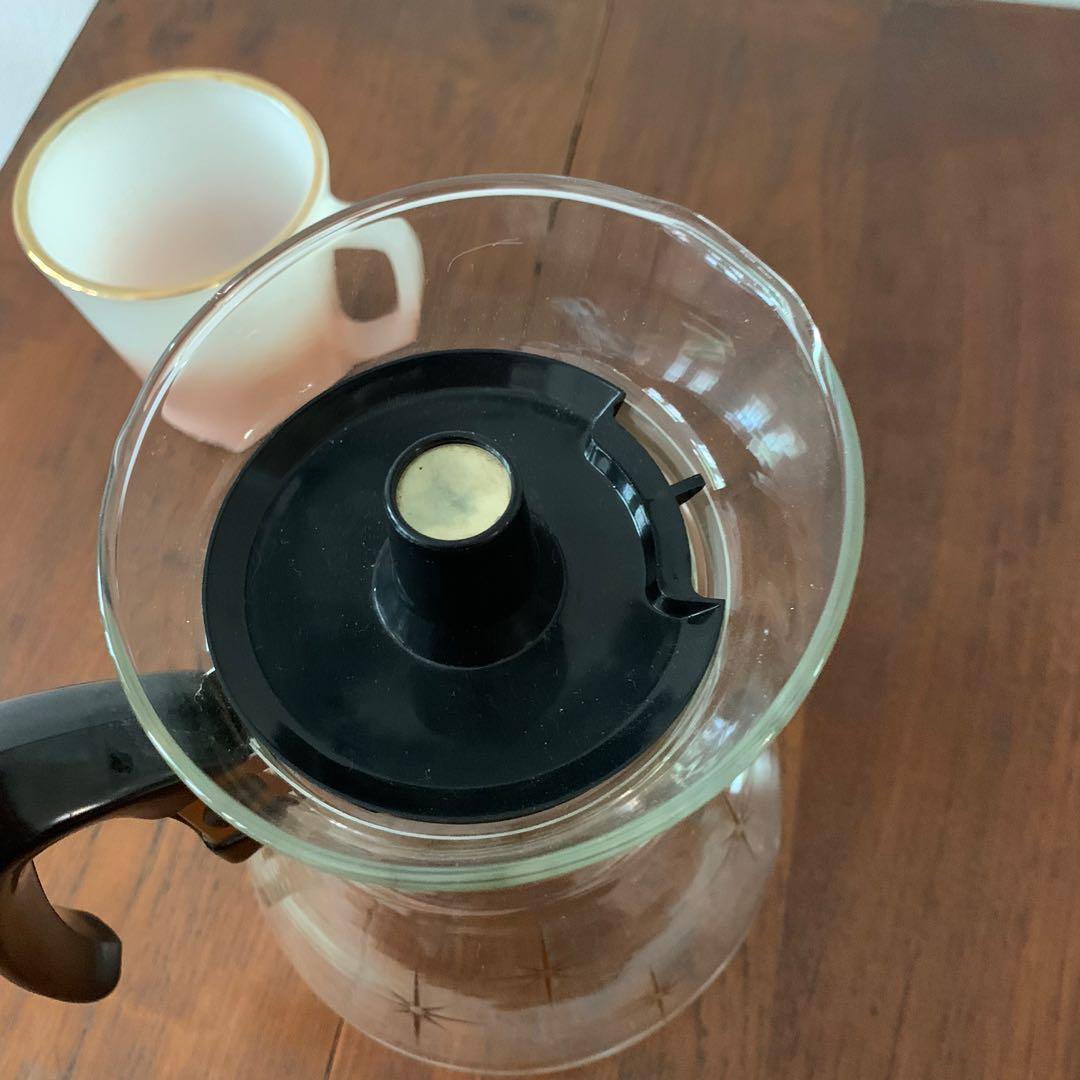 RESERVED - Vintage Pyrex coffee pot with atomic star pattern MCM ...