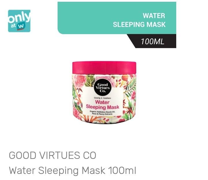 Water sleeping mask, Beauty & Personal Care, Face, Face Care on Carousell