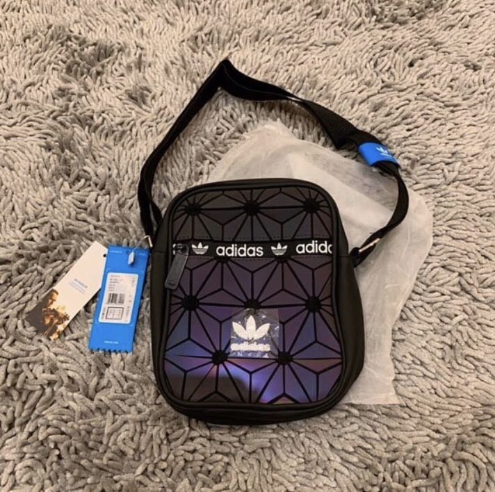 Adidas Reflective Sling Bag, Fesyen Pria, Tas & Dompet , Tas Selempang ...