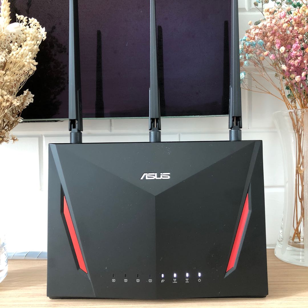 Asus RT-AC86U Router (Like New), Computers & Tech, Parts & Accessories ...