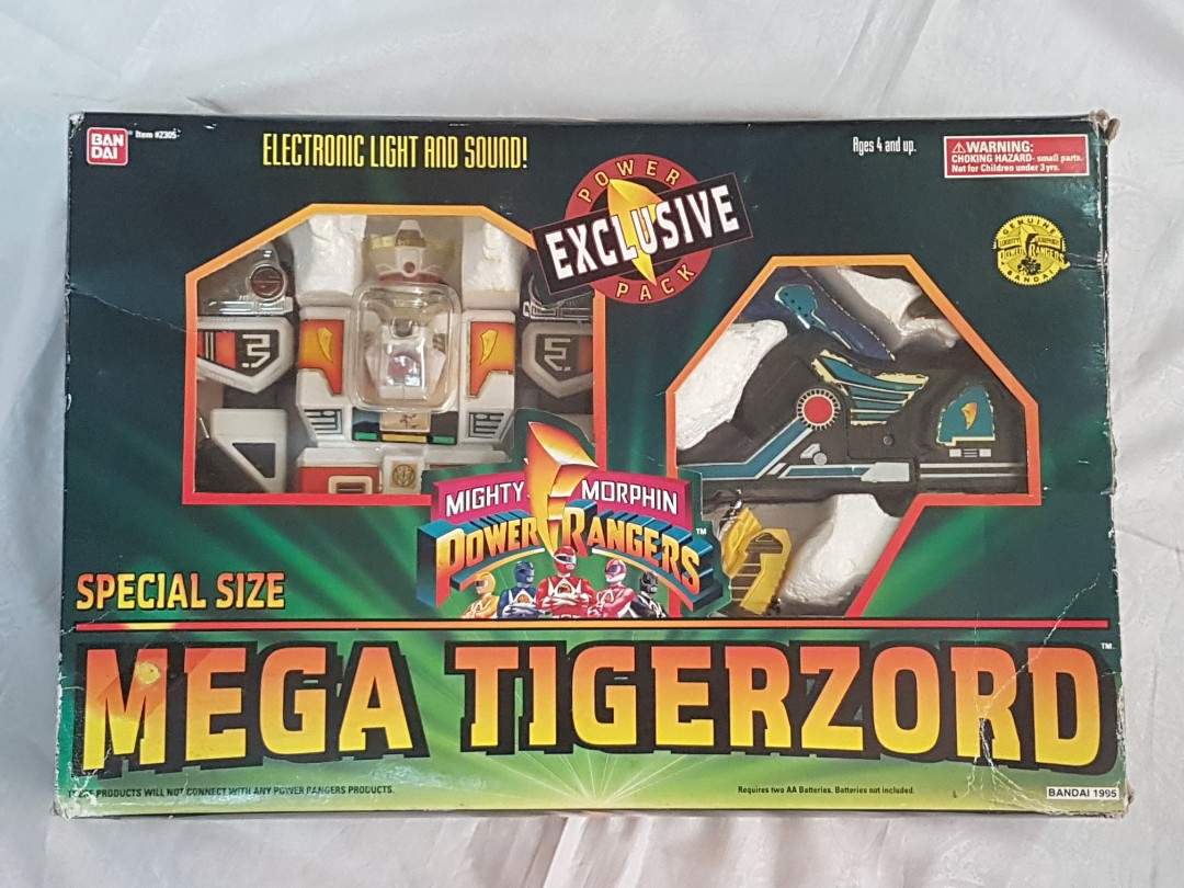 Bandai Mighty Morphin Power Rangers Special Size Mega Tigerzord With ...