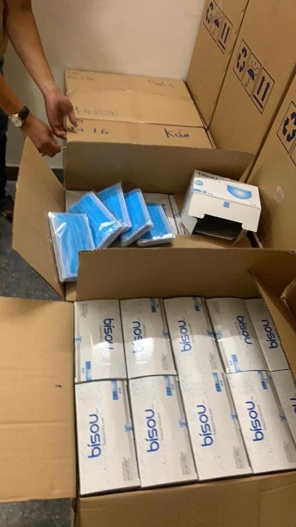 BISOU 4 PLY MASK (FROM VIETNAM), Health & Nutrition, Face Masks & Face ...