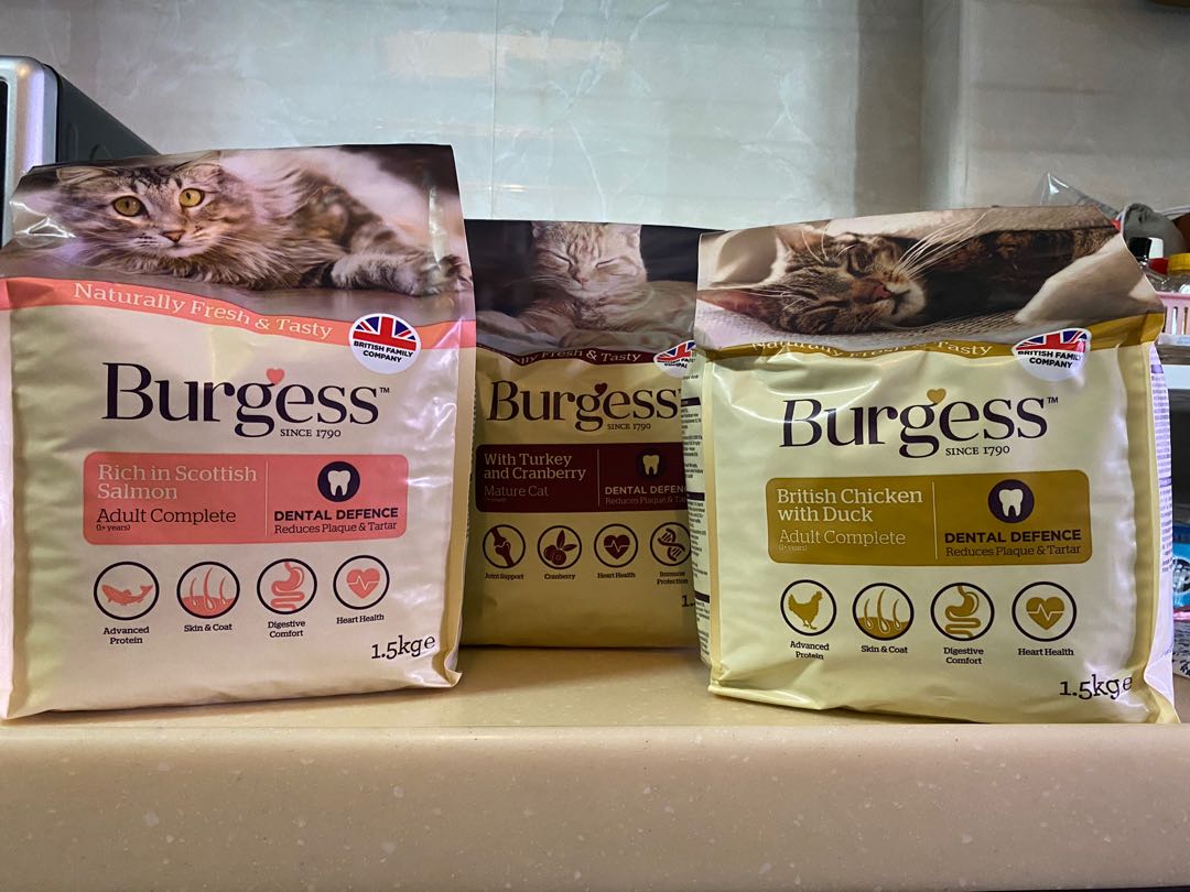 Burgess Cat Food, Pet Supplies, Pet Food on Carousell