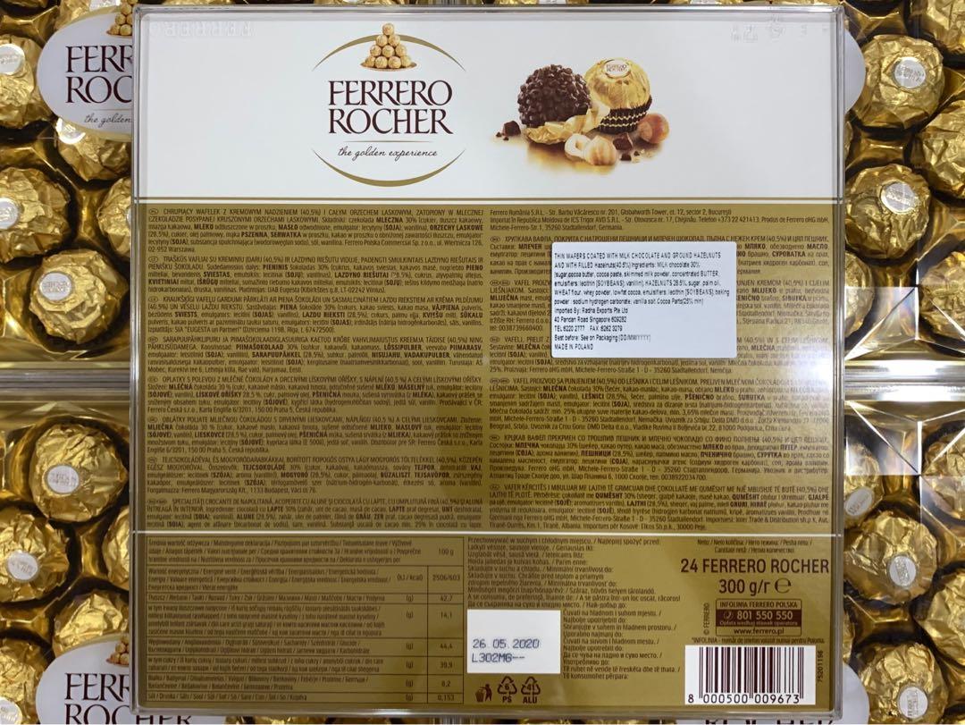 [CLEARANCE] FERRERO ROCHER Chocolate Tray - 24’s, Food & Drinks, Gift ...