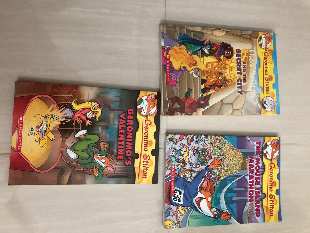 Geronimo Stilton Book (left with mouse island marathon), Hobbies & Toys ...
