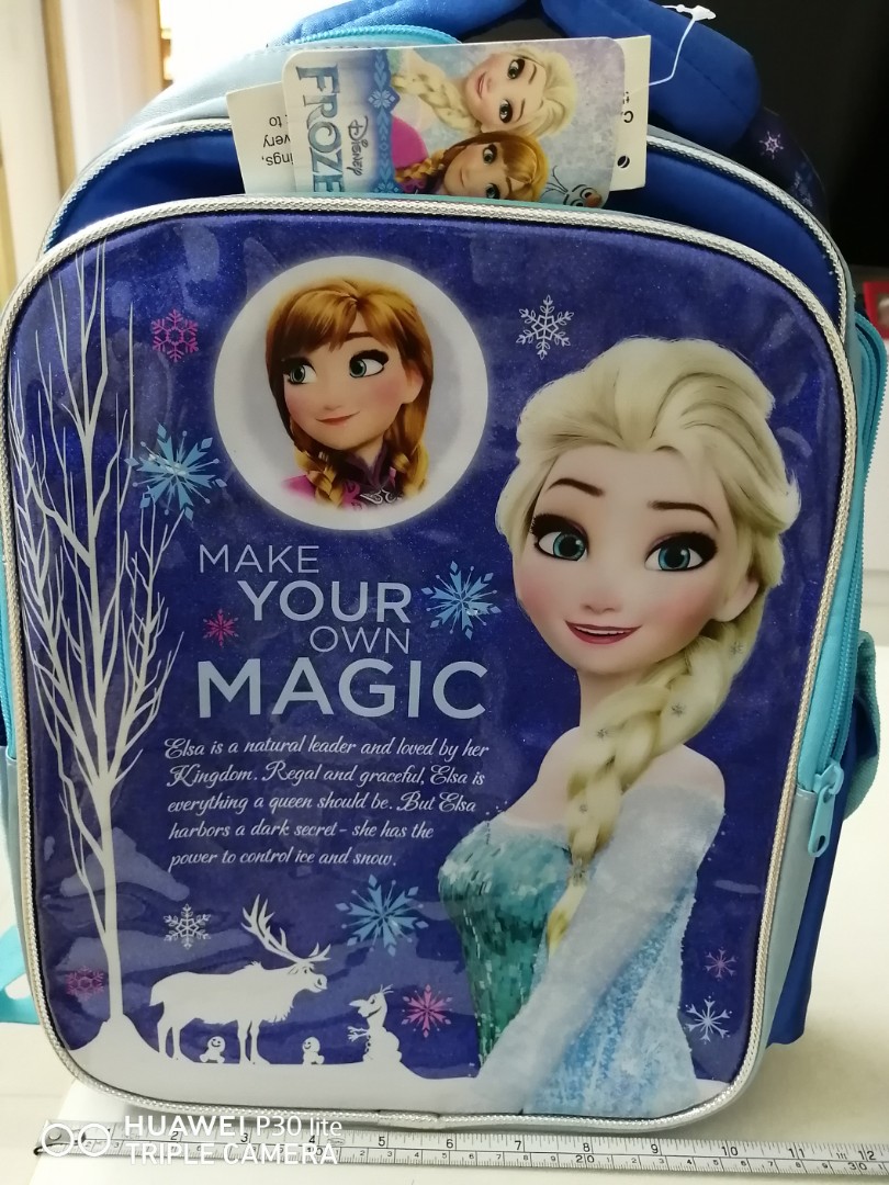 Glittering Frozen Backpack with lights, Babies & Kids, Babies & Kids ...