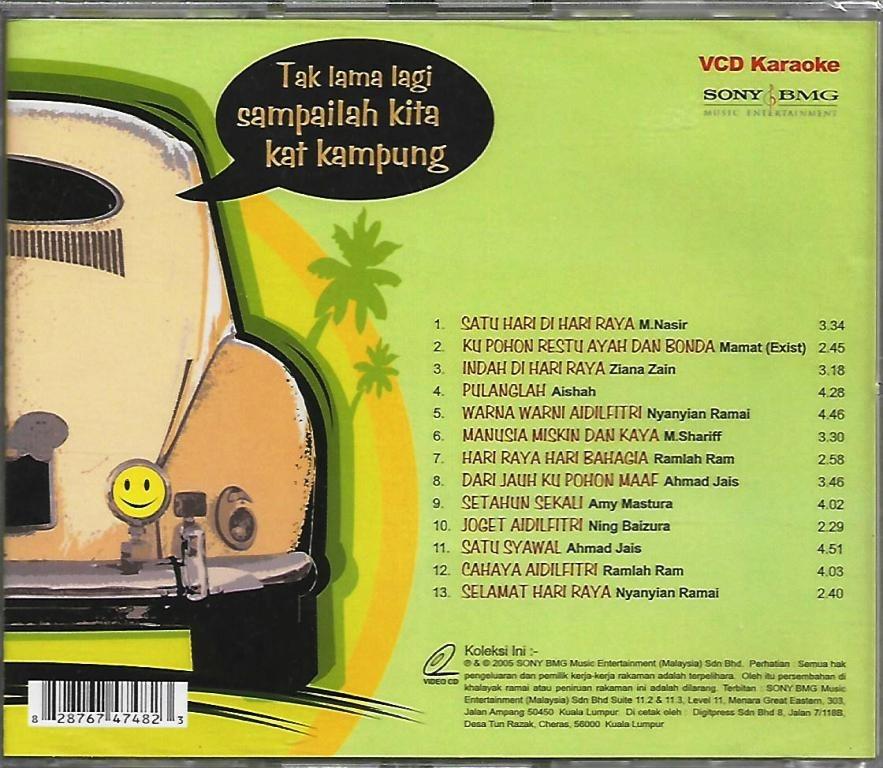 Hari Raya Album - Satu Hari Di Hari Raya VCD Karaoke M.Nasir Ziana Zain Aishah M.Shariff Ramlah ...