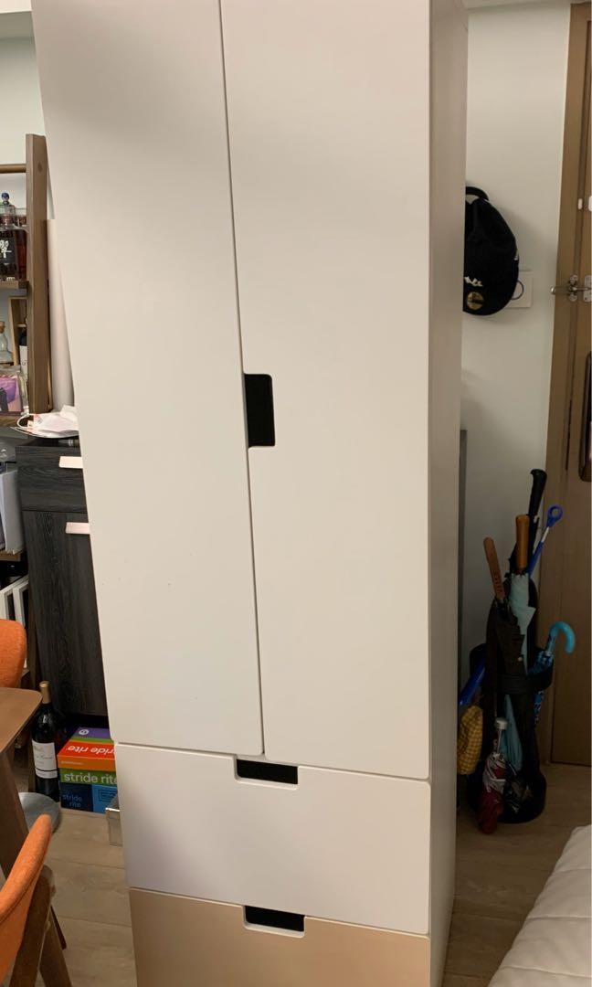 IKEA STUVA GRUNDLIG WARDROBE, 傢俬＆家居, 傢俬, 櫃子、組合櫃及置物架 - Carousell