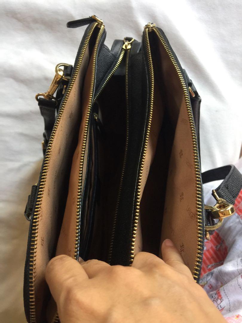 Lancetti 2way black bag, Luxury, Bags & Wallets on Carousell