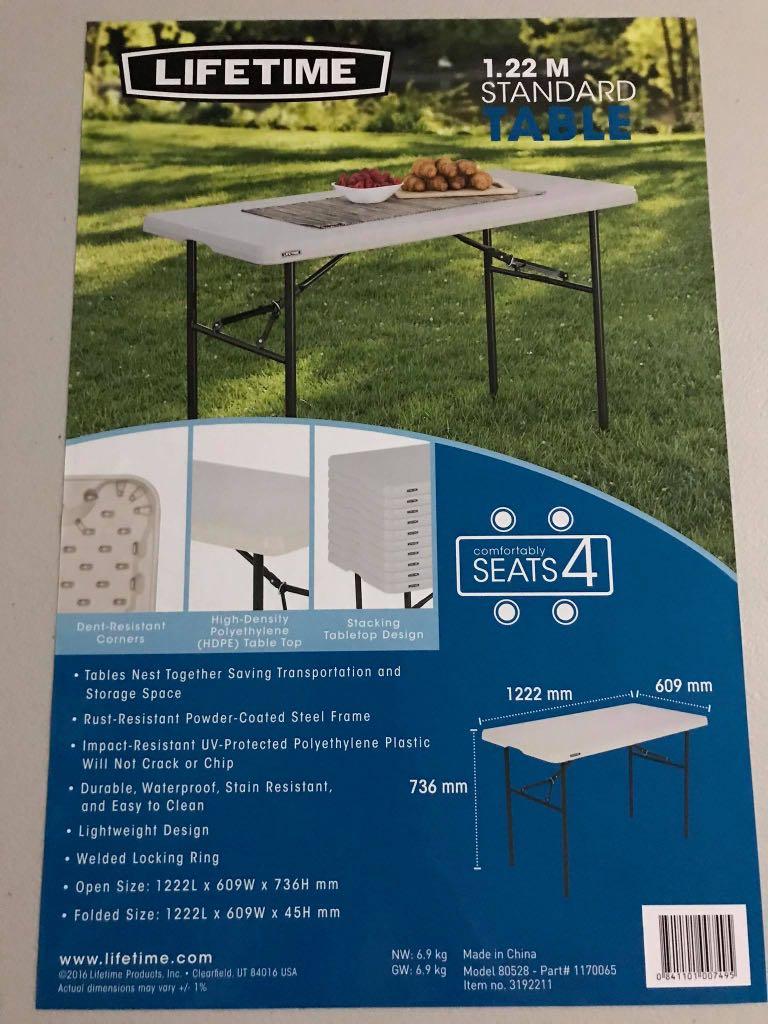 Lifetime Table (4 ft), Babies & Kids, Baby Nursery & Kids Furniture ...