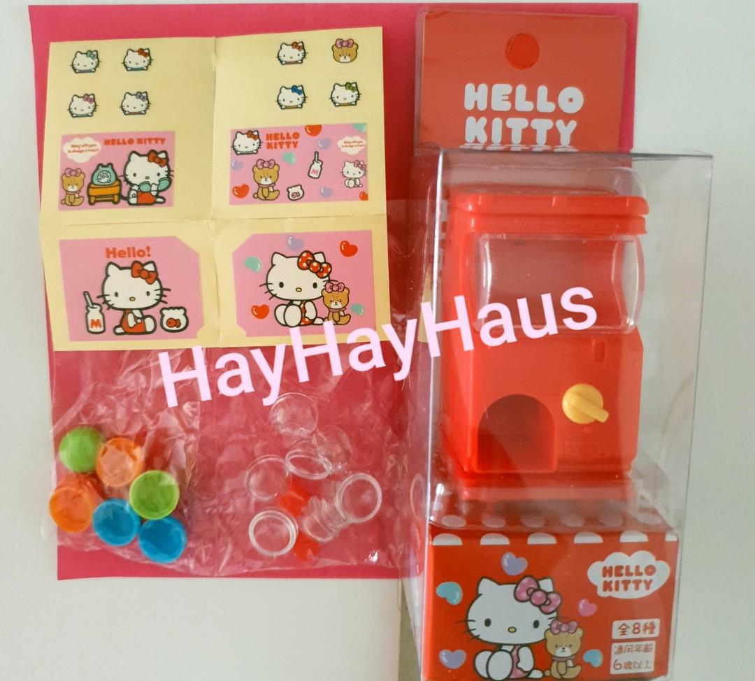 Mini Capsule Vending Machine Gashapon Finger Toys Hello Kitty Disney ...