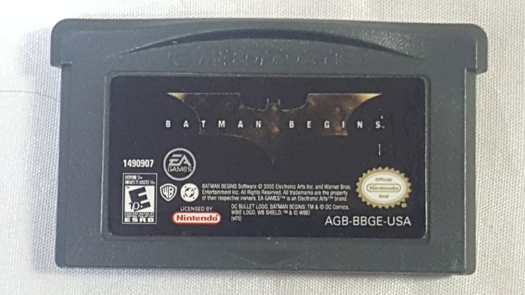 Nintendo Game Boy Advance Batman Begins, Video Gaming, Video Games ...