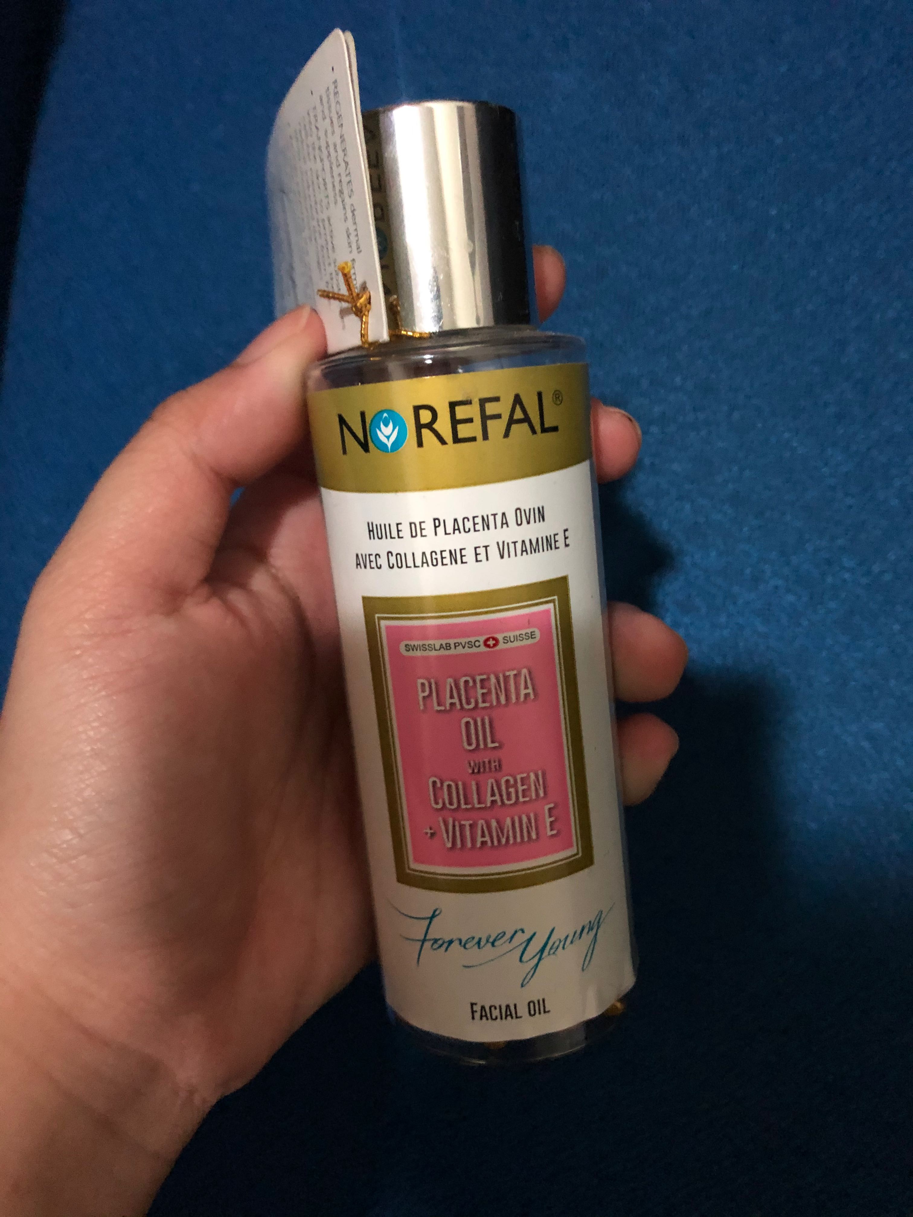 Norefal placenta oil with vitamin E #CarousellBelanja, Health ...