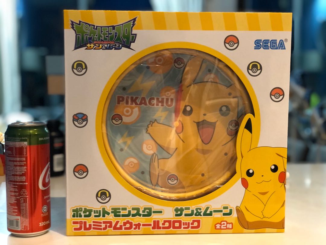 PIKACHU Wall Clock, Toys & Games, Others on Carousell
