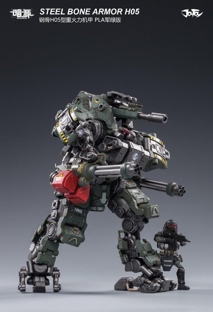 [PO]1/25 Steel Bone Armor H05 (PLA Green) Heavy Firepower Mech by ...
