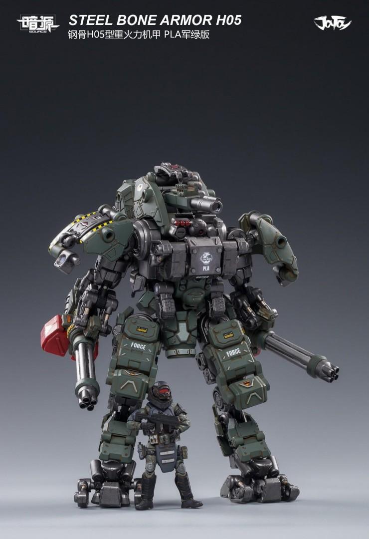 [PO]1/25 Steel Bone Armor H05 (PLA Green) Heavy Firepower Mech by ...