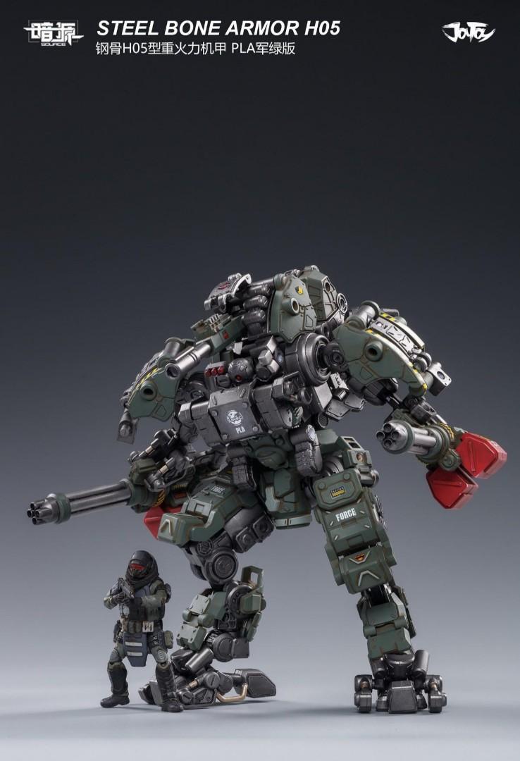[PO]1/25 Steel Bone Armor H05 (PLA Green) Heavy Firepower Mech by ...