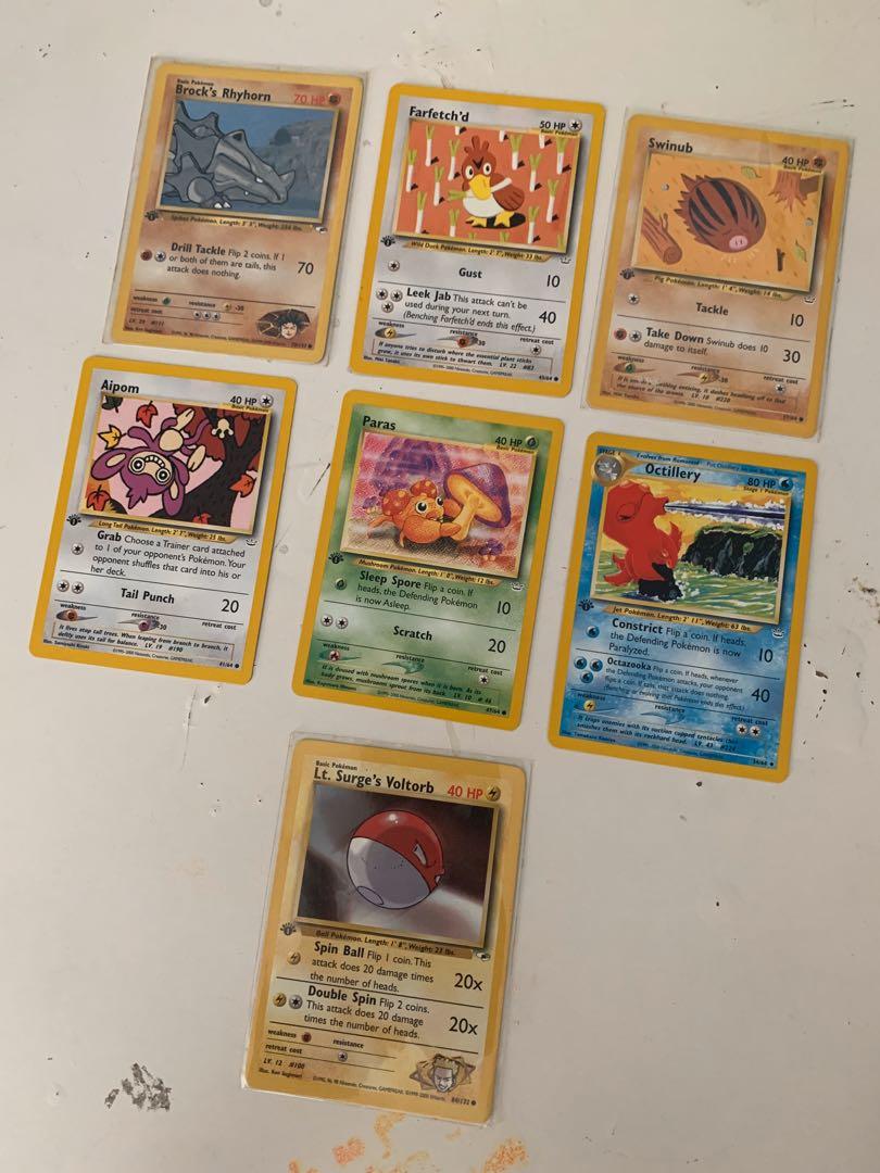 Pokémon 1st edition, first generation assorted cards, Hobbies & Toys ...