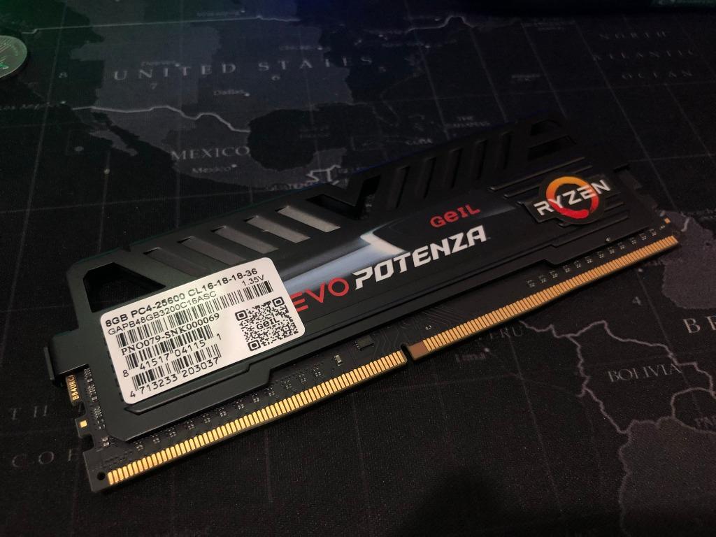 RAM 8GB 3200MHz DDR4 GEIL EVO POTENZA Computers Tech Desktops On Carousell