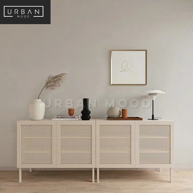 RUBEN Rustic Rattan Sideboard, Furniture & Home Living, Furniture ...