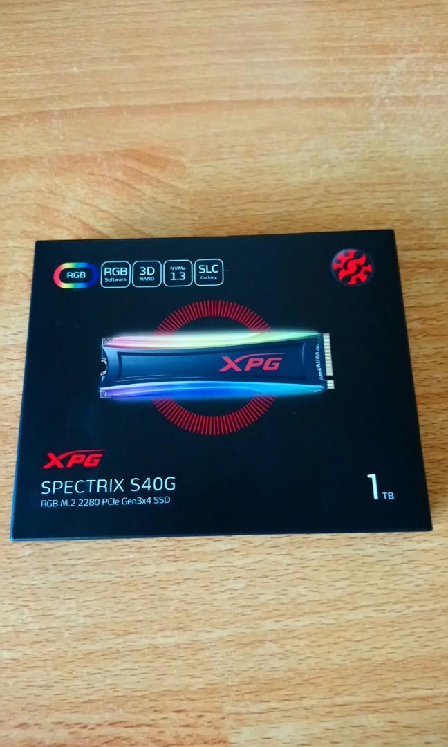 Selling New Adata XPG S40 RGB NVME 512GB & 1TB SSD., Computers & Tech, Parts & Accessories, Hard ...