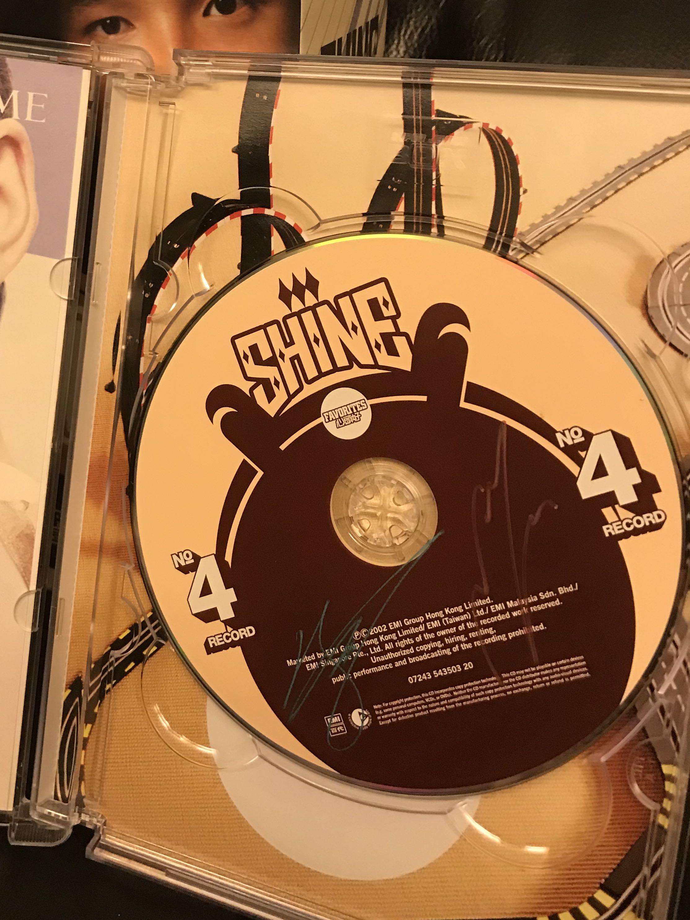 Shine cd 親筆簽名, 興趣及遊戲, 音樂、樂器 & 配件, 音樂與媒體 - CD 及 DVD - Carousell