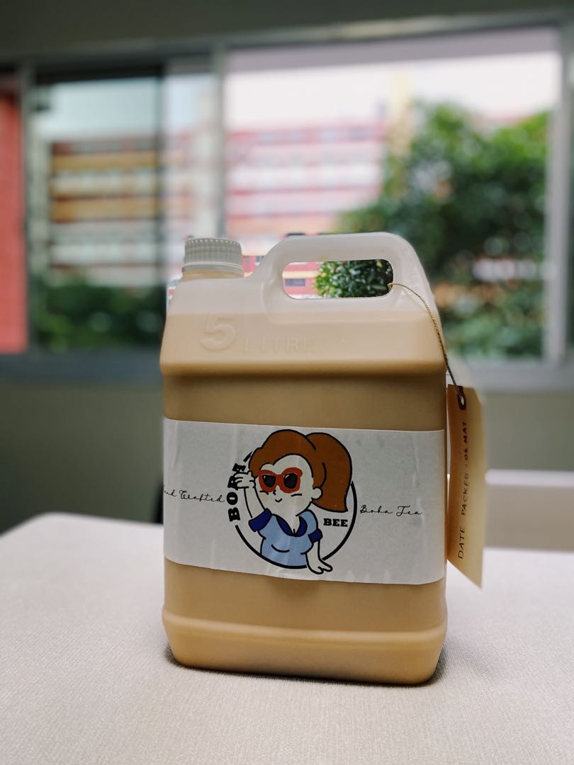 Stay home Bubble tea family size, Food & Drinks, Beverages on Carousell