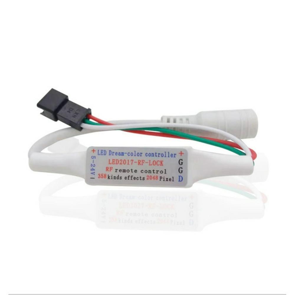 WS2812B RF控制器RGB Led Strip Light Controller With RF Remote Control, 傢俬 ...