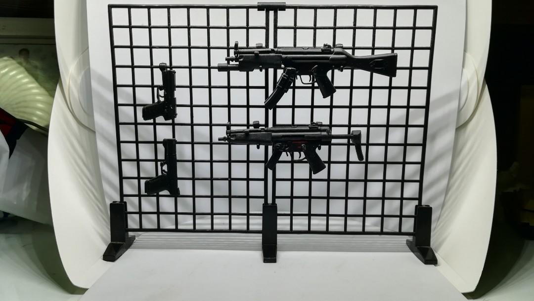 1/6 miniature Gun Rack with Heckler Koch weapons, Hobbies & Toys, Toys ...