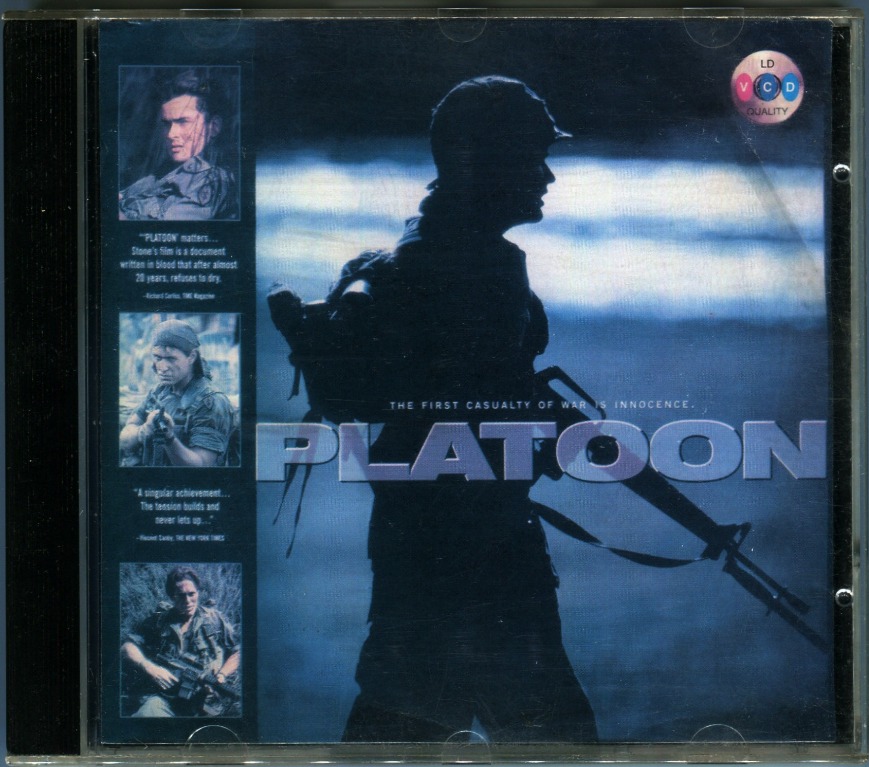 1986 Platoon - Tom Berenger, Willem Dafoe, Charlie Sheen VCD Video CD ...