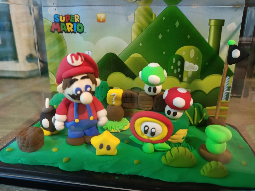 Air-dry clay model - Super Mario, Hobbies & Toys, Toys & Games on Carousell