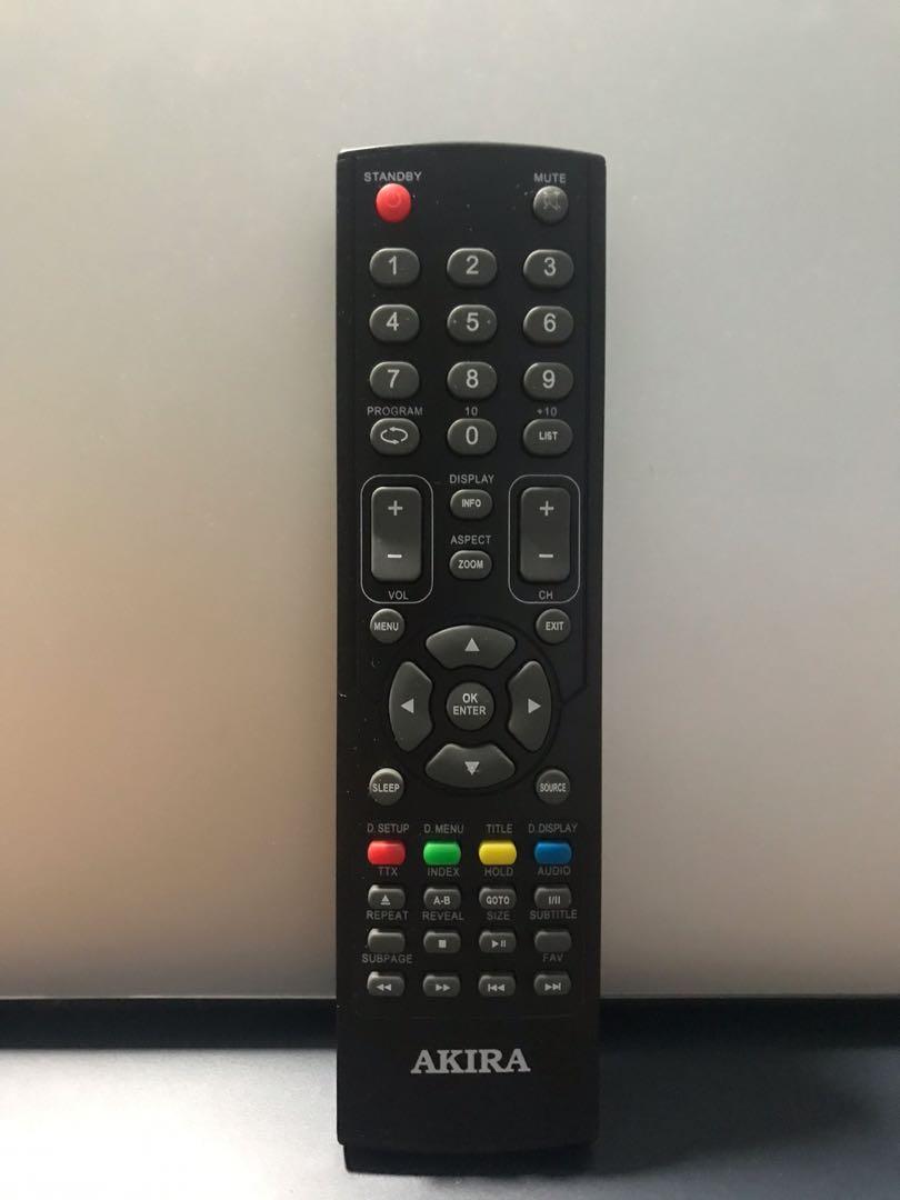 AKIRA TV Remote Control, TV & Home Appliances, TV & Entertainment, TV ...