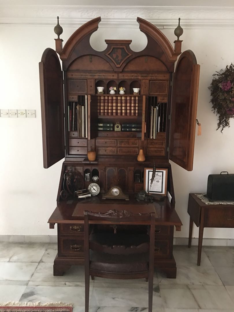 Antique Study Table, Furniture & Home Living, Furniture, Tables & Sets ...