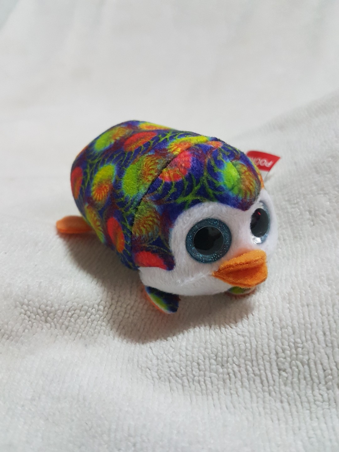 Authentic TY Teeny Glitter Eyes Collection - Pocket the Rainbow Penguin ...