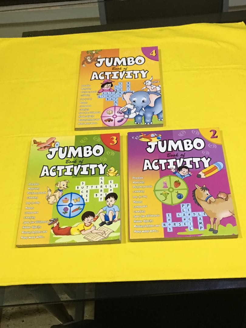 Bundle 3 - Jumbo Activity Exercise Books for Children - NEW, Hobbies ...