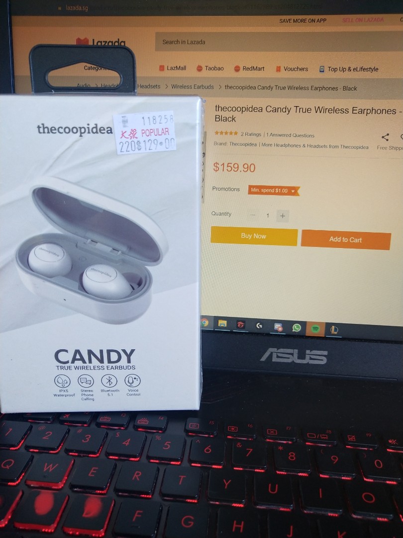 Candy True Wireless Ear buds by thecoopidea, Audio, Earphones on Carousell