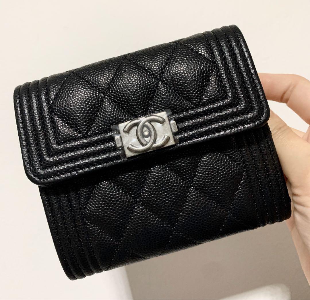 Chanel Boy Small Wallet, Women's Fashion, Bags & Wallets, Wallets ...