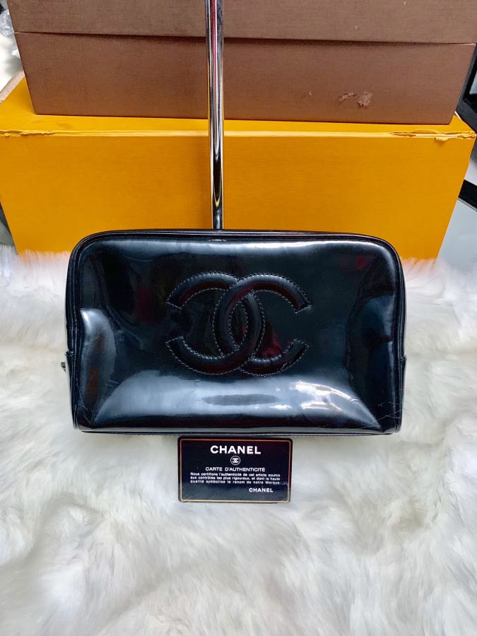 Chanel Pouch, Luxury, Bags & Wallets on Carousell