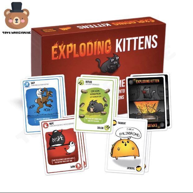 Exploding Kittens Card Party Games + Expansions!, Hobbies & Toys, Toys ...