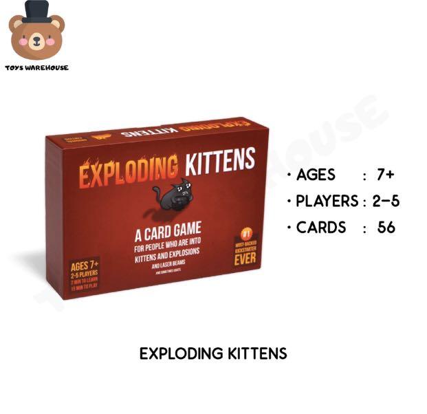 Exploding Kittens Card Party Games + Expansions!, Hobbies & Toys, Toys ...