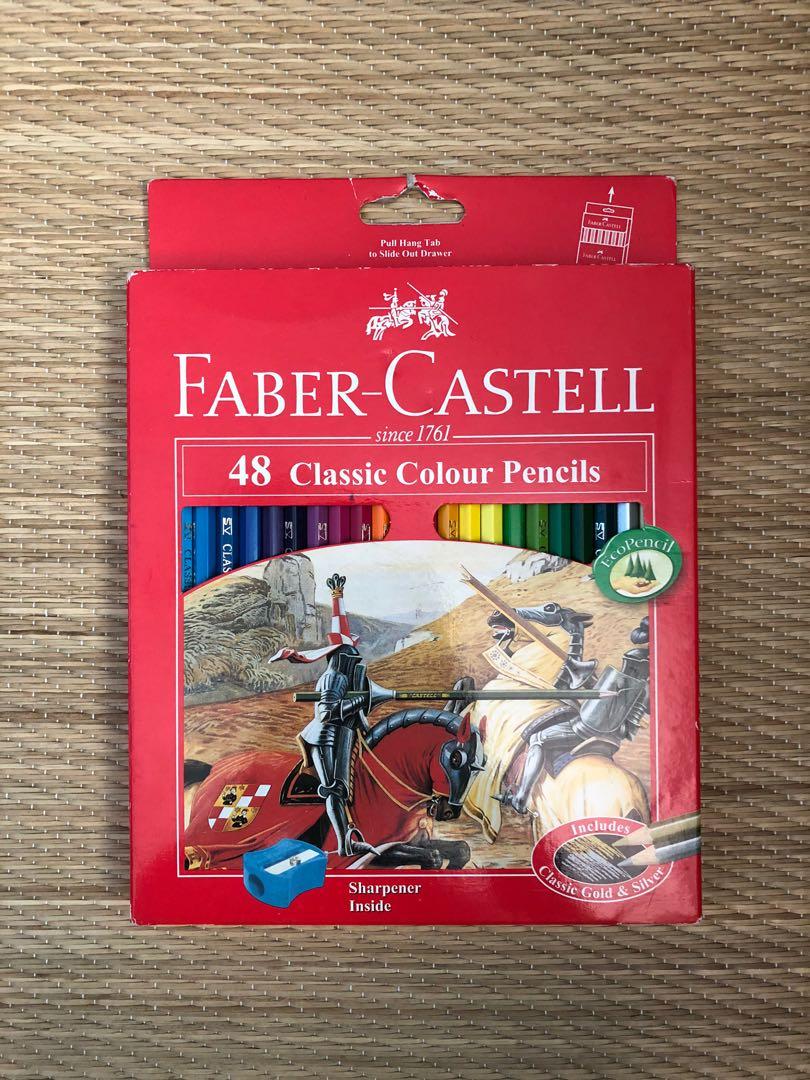 Faber-Castell 48 Classic Colour Pencils, Hobbies & Toys, Stationery ...