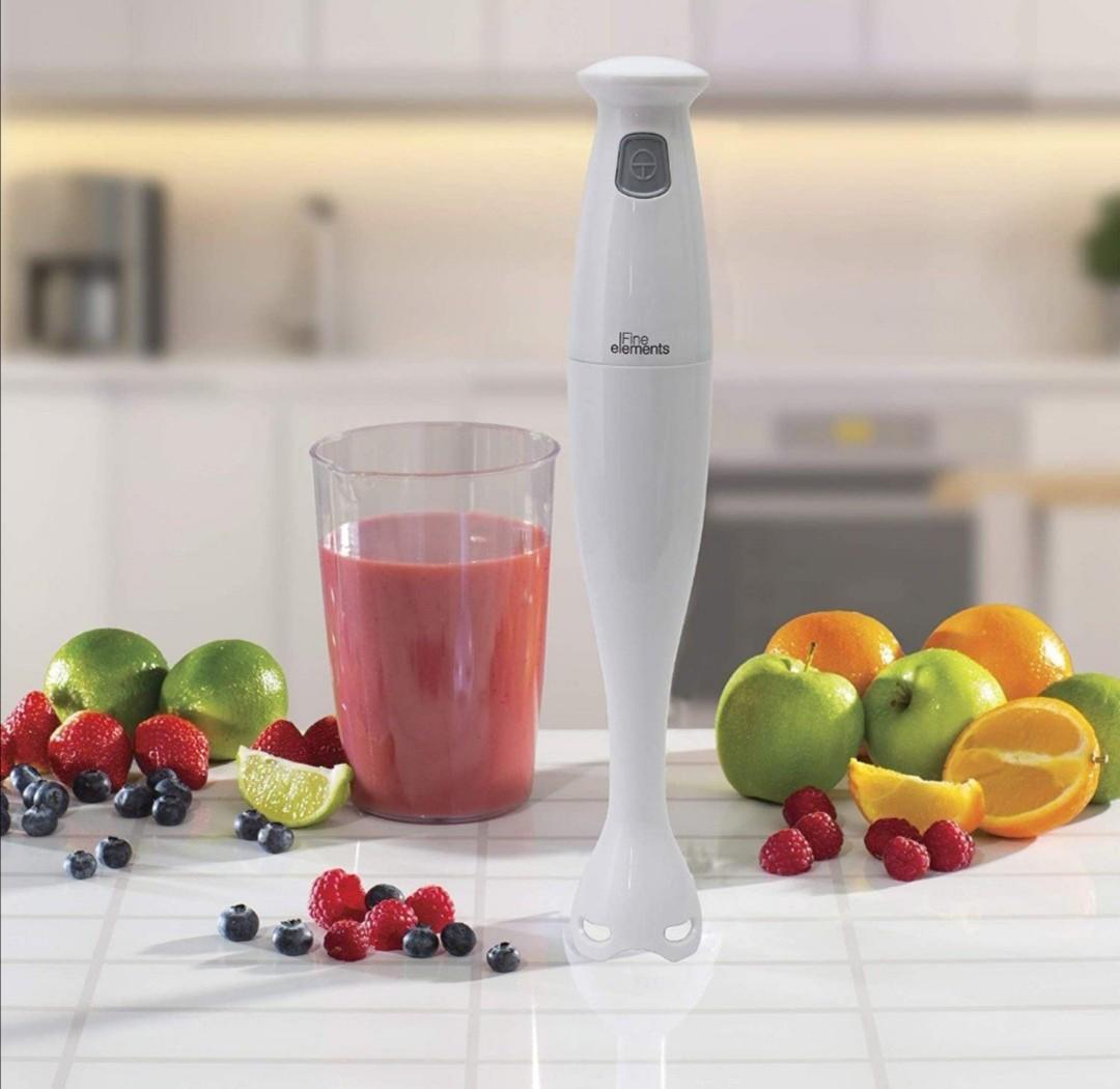 FINE ELEMENTS 150W Hand Blender with Non-Removable Stainless Steel ...